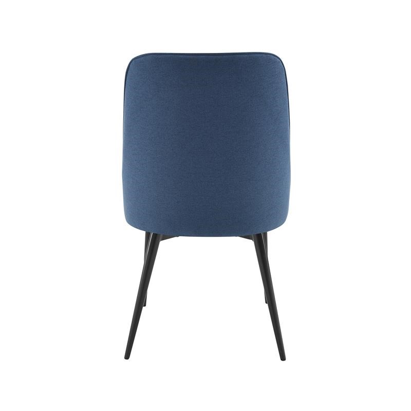 Steve Silver Colfax Side Dining Chair in Blue Fabric | Homesquare