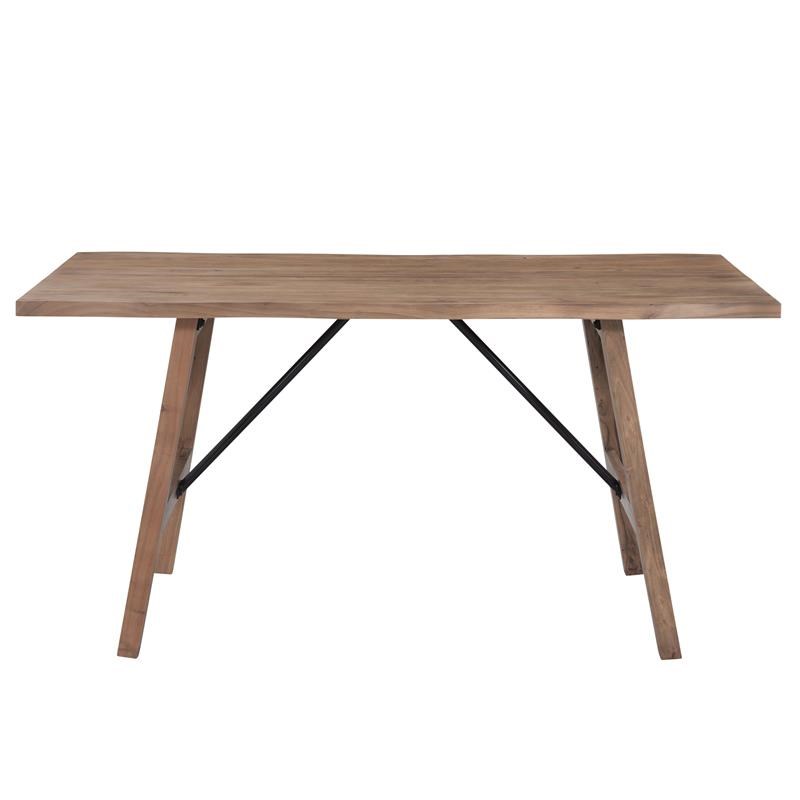 Natural Wood Counter Height Dining Table