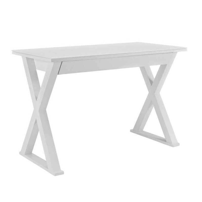 48" X-Frame Computer Desk in White | Homesquare