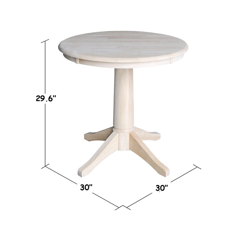 30" Round Top Pedestal Table - 28.9"H | Homesquare
