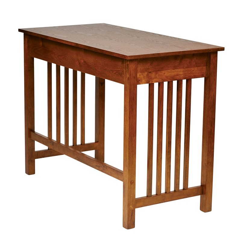 Sierra Writing Desk in Ash Brown Finish with Pull Out Drawer and Solid ...