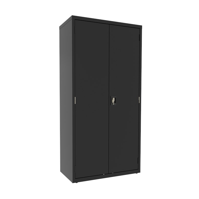 hirsh janitorial cabinet 18"d x 36"w x 72"h black - 24033