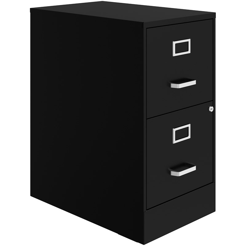 Hirsh 22" Deep 2 Drawer Metal File Cabinet with Ball Bearing Slides ...