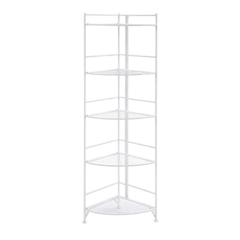 Convenience Concepts Xtra Storage Five-Tier Folding Corner Shelf in ...
