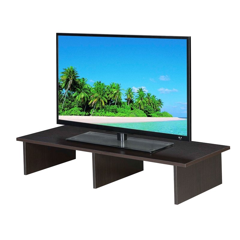 Convenience Concepts Designs2Go Large TV/Monitor Riser in Espresso Wood ...