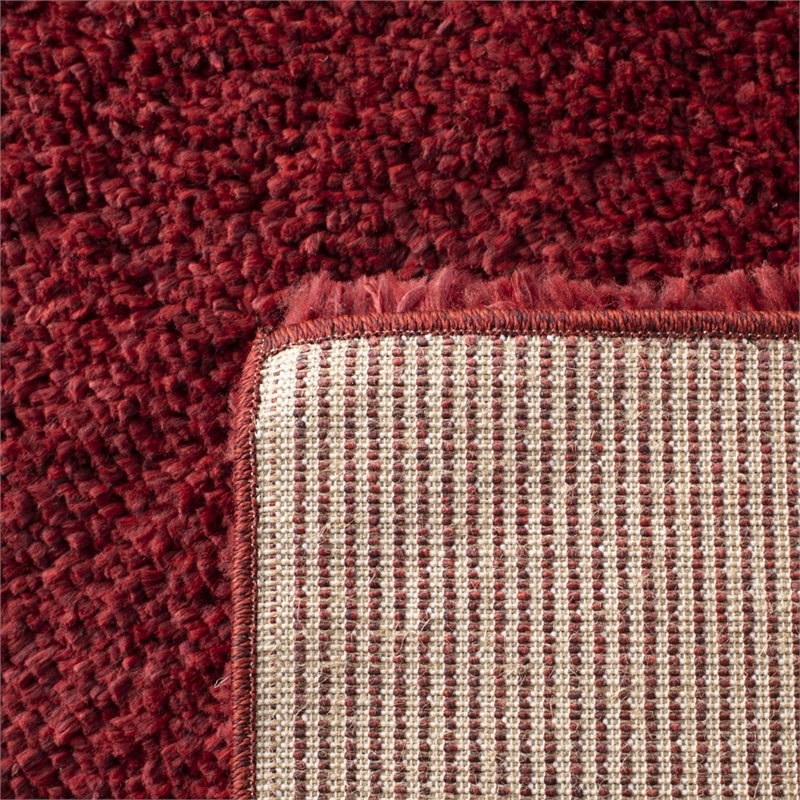 Safavieh August 3' x 5' Shag Rug in Burgundy | Homesquare
