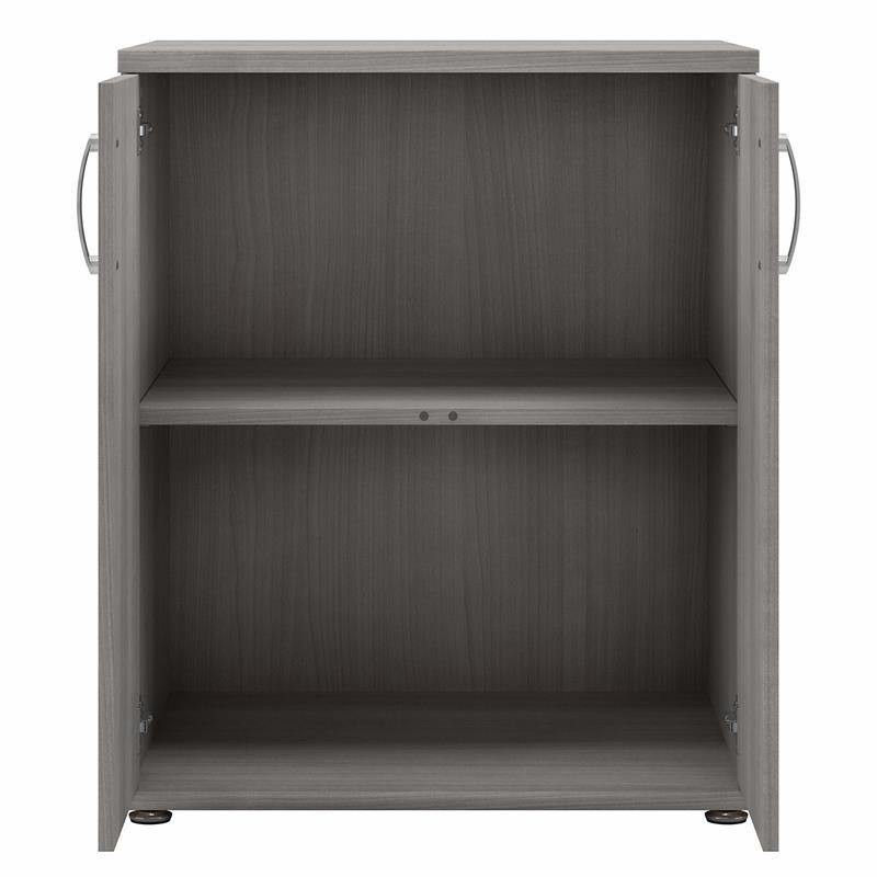 universal floor storage cabinet with doors in platinum gray ...