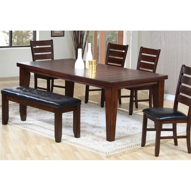 ACME Urbana Extendable Dining Table in Cherry | Homesquare