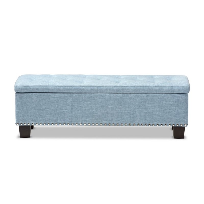Hannah Storage Bench in Light Blue | Homesquare