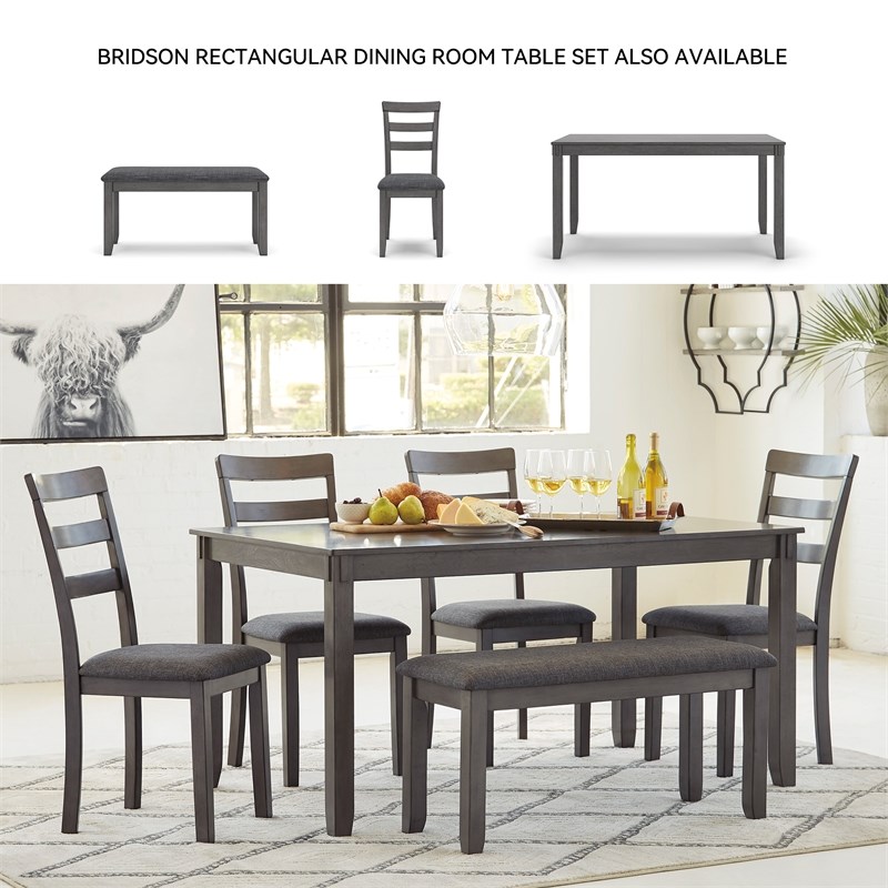 signature design by ashley bridson 5 piece square dining table set in ...