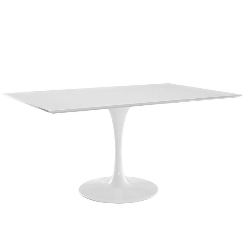 Modway Lippa Dining Table in White | Homesquare