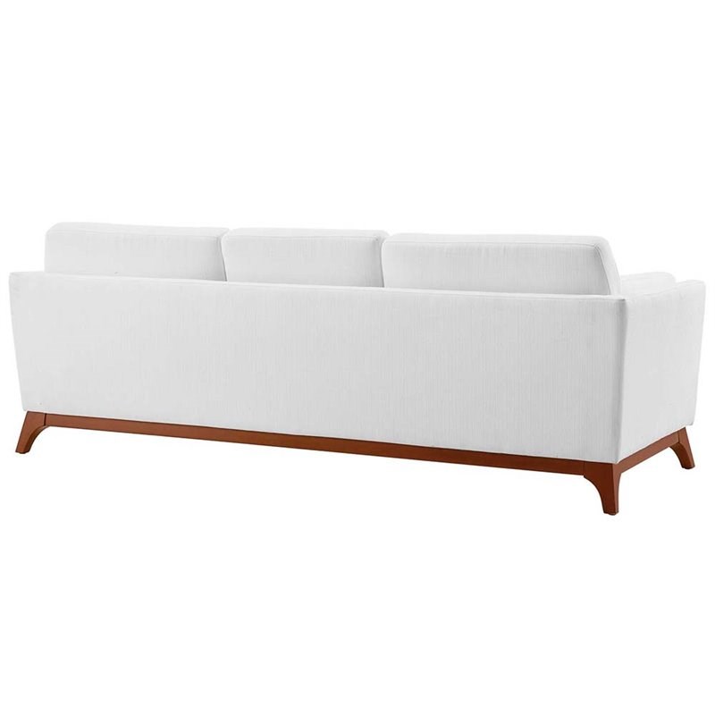 Modway Chance Mid Century Modern Sofa in White | Homesquare
