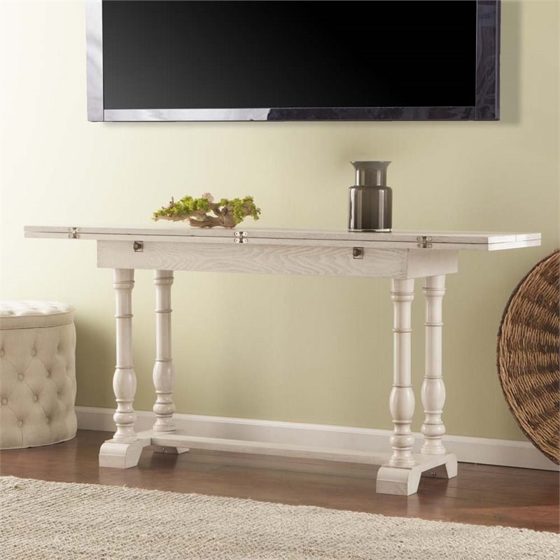 SEI Furniture Edenderry Farmhouse Folding Console Dining Table | Homesquare