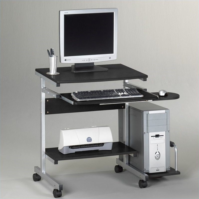 Scranton & Co Portrait Mobile Wood Computer Cart | Homesquare