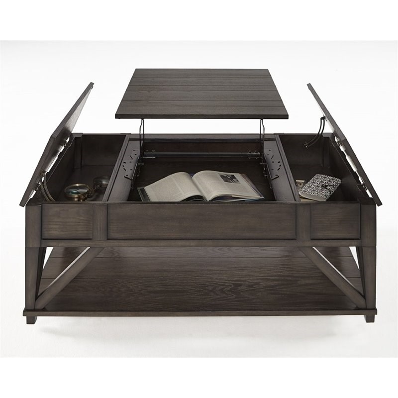 Progressive Furniture Consort Wood Lift Top Coffee Table in Midnight ...