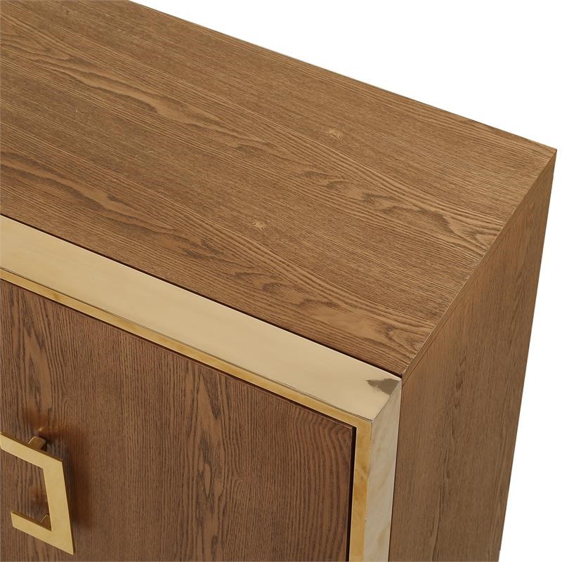 Inspired Home Ulani Sideboard Buffet in Ash Brown | Homesquare