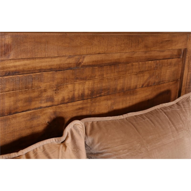 Sunset Trading Rustic City Contemporary Wood King Size Headboard in ...