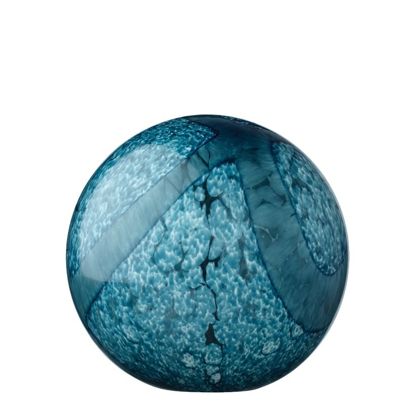 Jamie Young Co Cosmos Coastal Glass Balls In Indigo Blue Finish