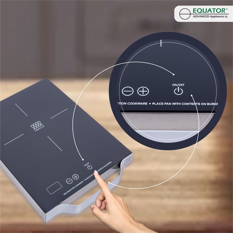Equator 11inch Portable Single-Burner Induction Cooktop - with Handle ...