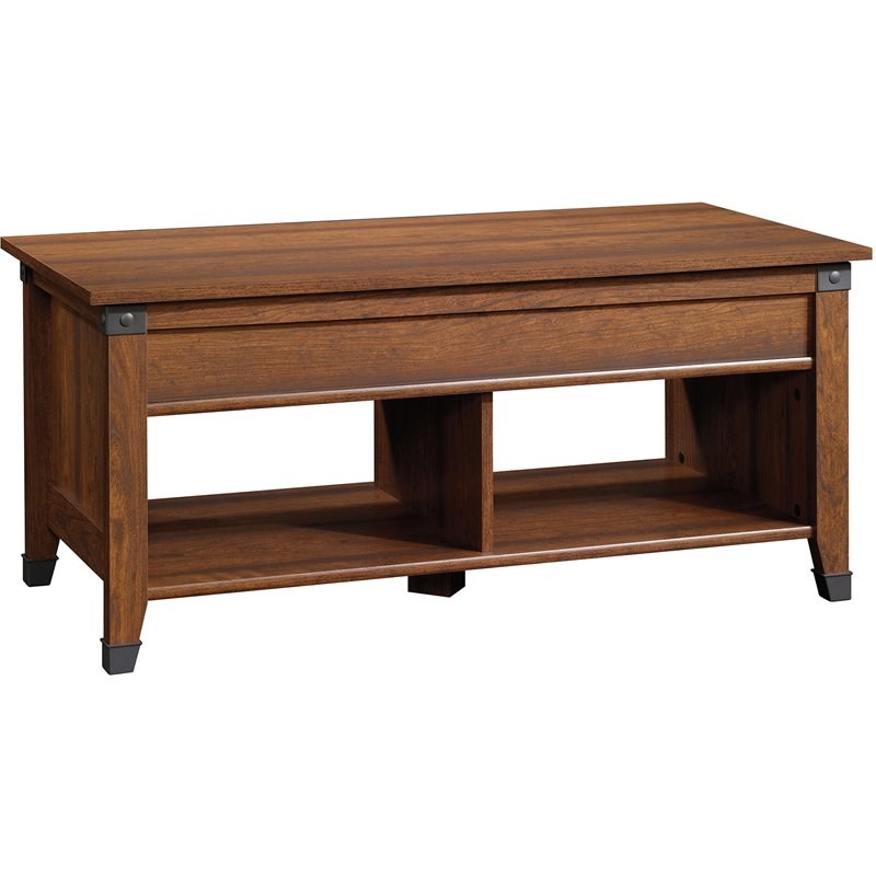 Sauder Carson Forge Engineered Wood Computer Desk in Washington Cherry ...