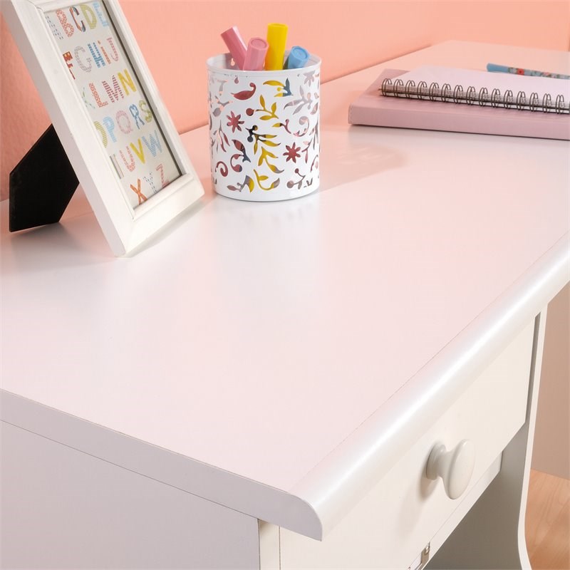 Sauder Pogo Desk in Soft White Finish | Homesquare