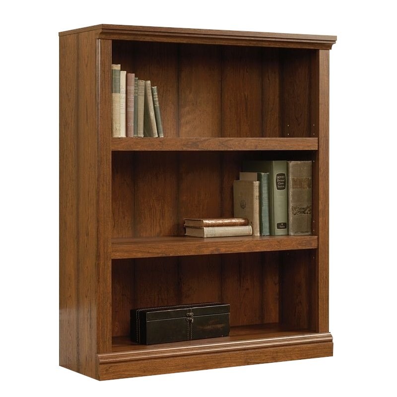 Sauder 3 Shelf Bookcase in Washington Cherry | Homesquare