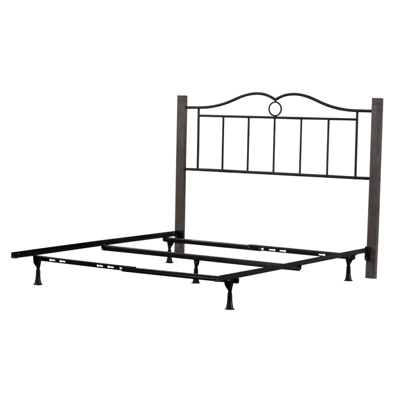 Hillsdale Furniture Dumont Queen Metal Arched Scroll Headboard with ...